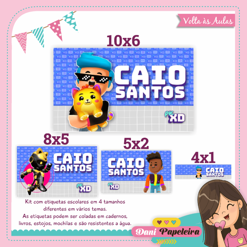 Kit Etiquetas Pkxd - Dani Papeleira